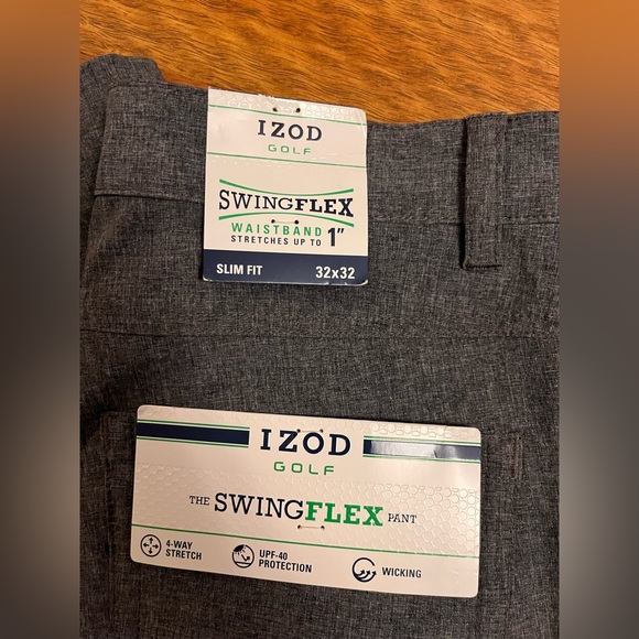 Izod | Pants | New Izod Swingflex Mens Golf Pants 32x32 Gray | Poshmark